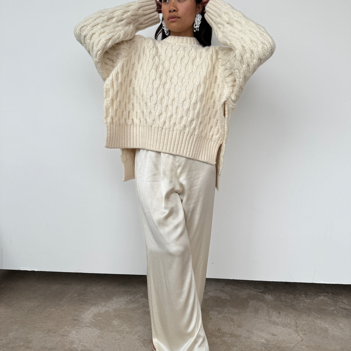 Raey Cream Chunky Jumper | XS – Curate & Rotate