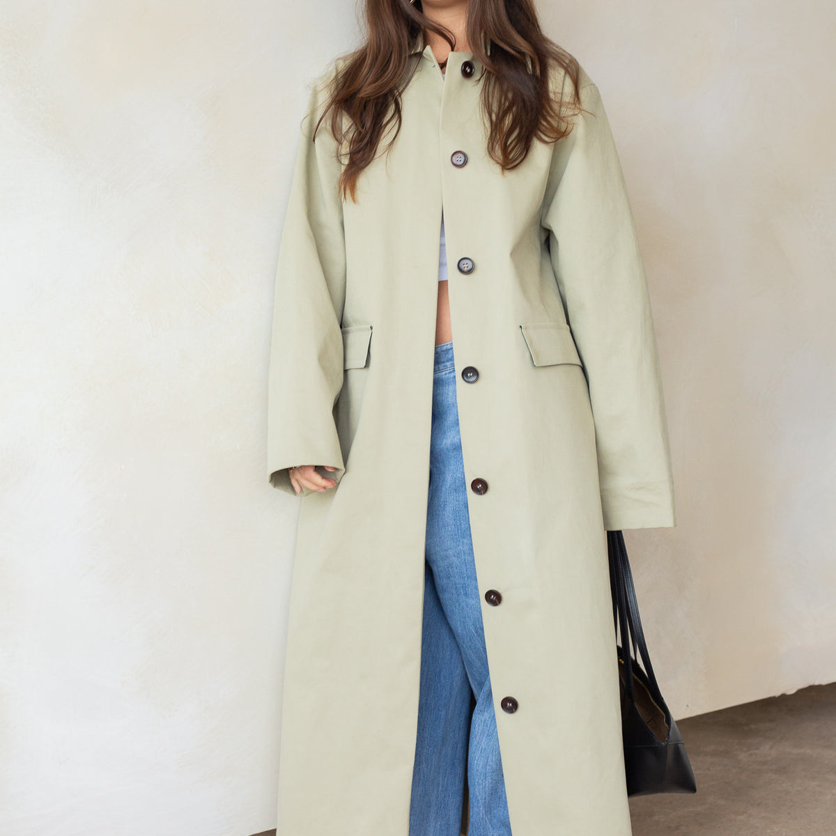 Raey Sage Cotton Trench Coat | All Sizes (please read sizing notes ...