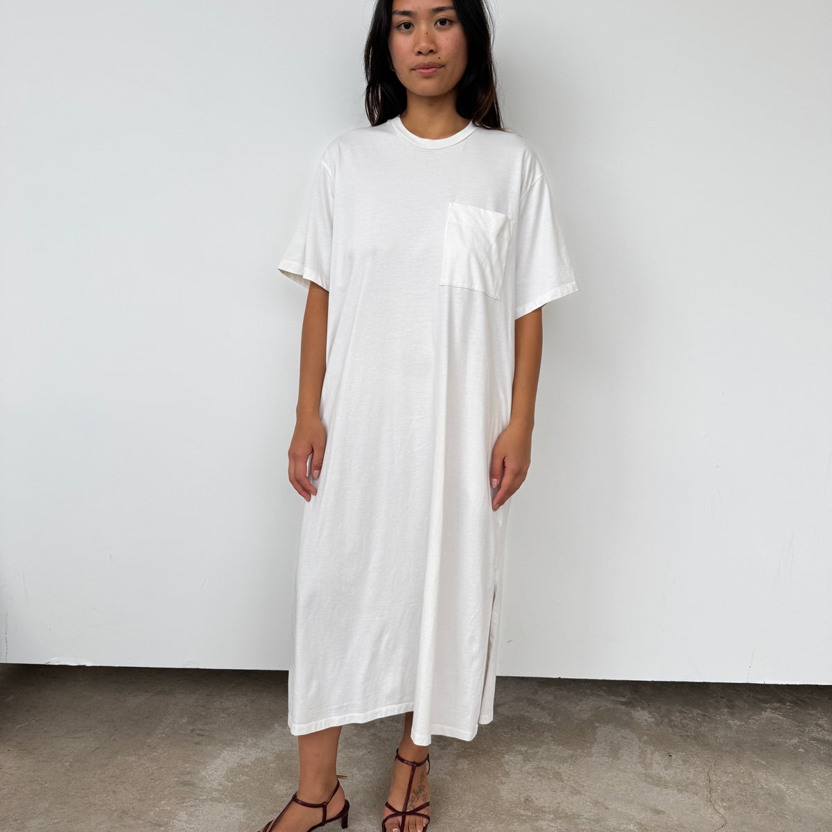 Studio Nicholson Off-White 'Boyd' T-Shirt Dress | UK14 – Curate & Rotate