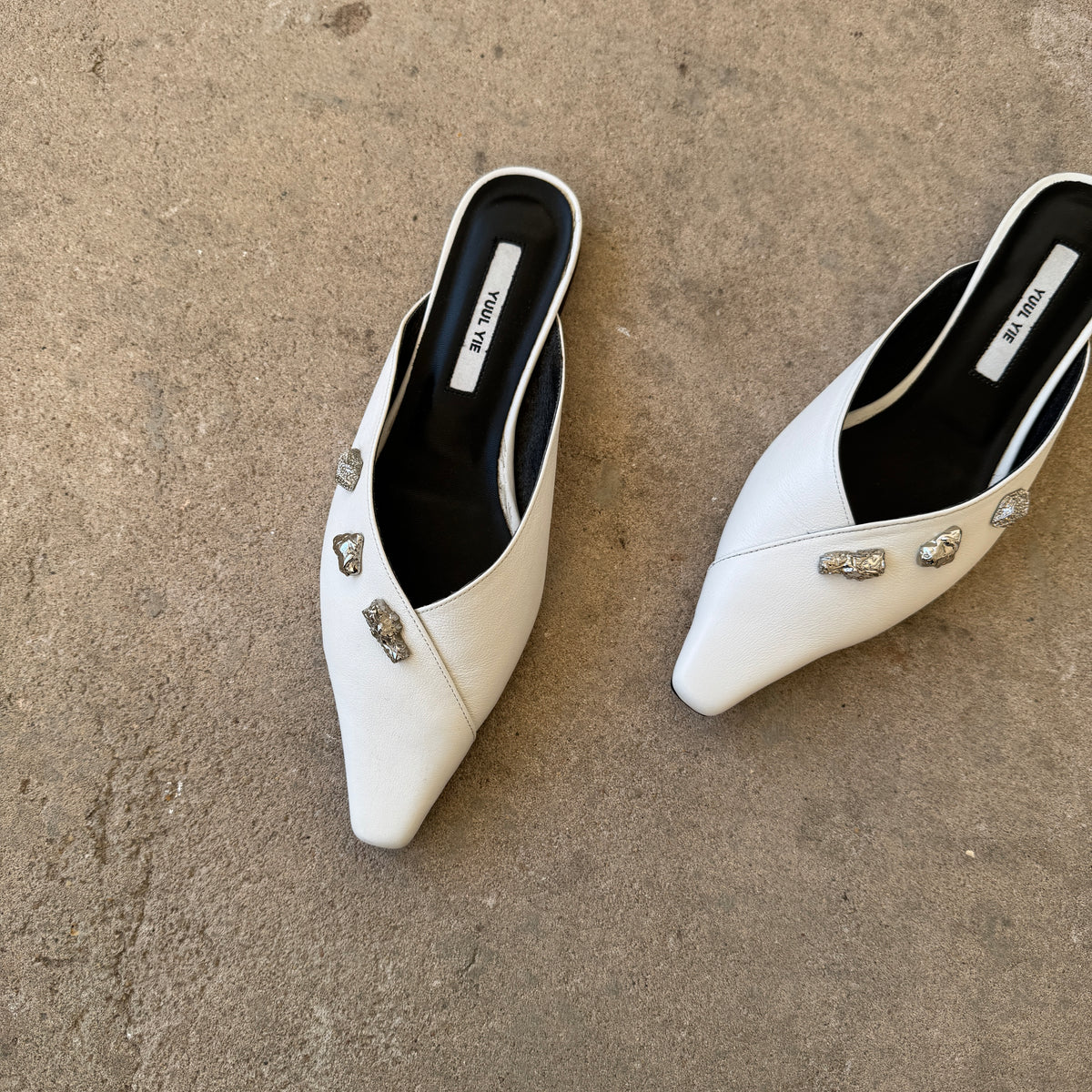 Yuul Yie White Backless Shoes | UK4.5 – Curate & Rotate